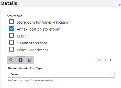 Add a Storeroom to a Storeroom Domain