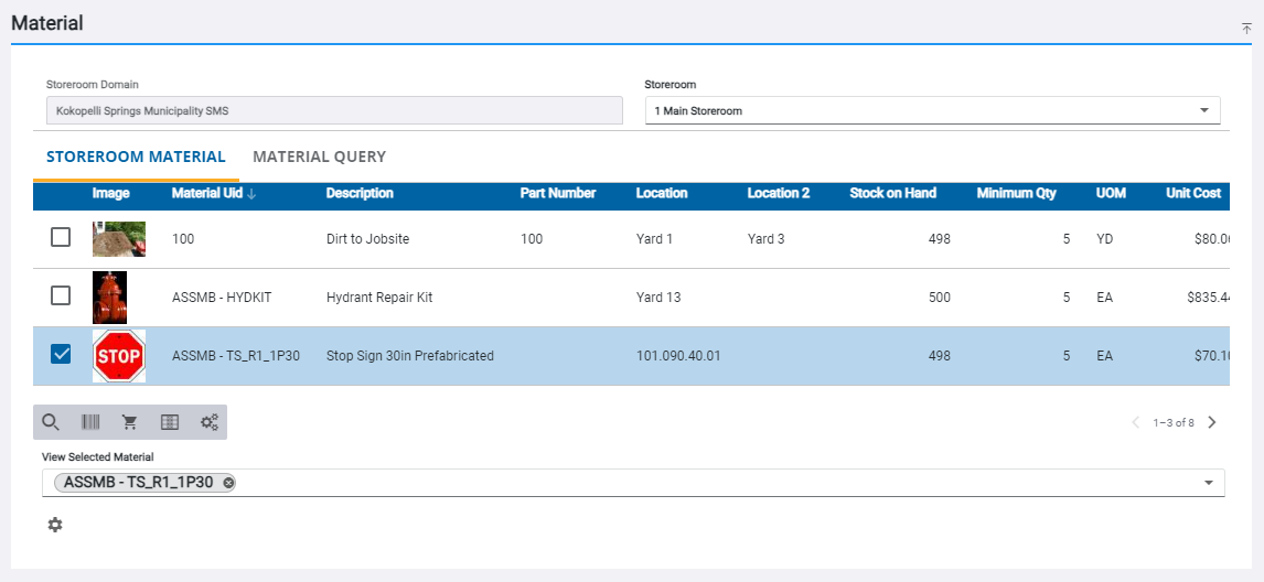 Receive an Assembly with Serialized Material