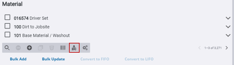 Configure ABC Classification