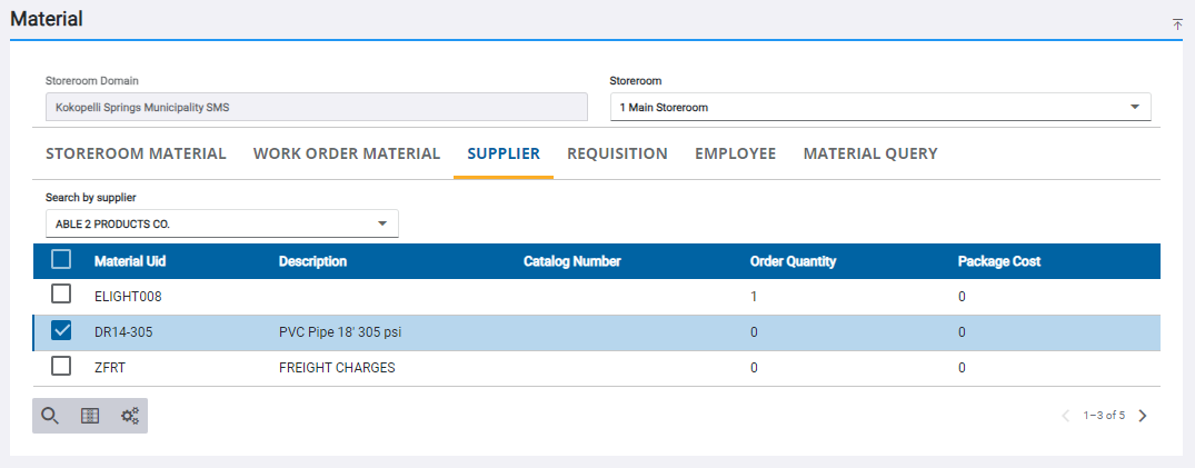 Receive Material from a Supplier