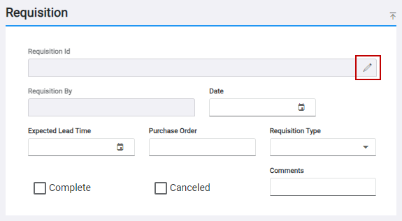 Modify a Requisition Transaction