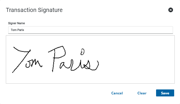 Capture a Signature on an Existing Audit Transaction