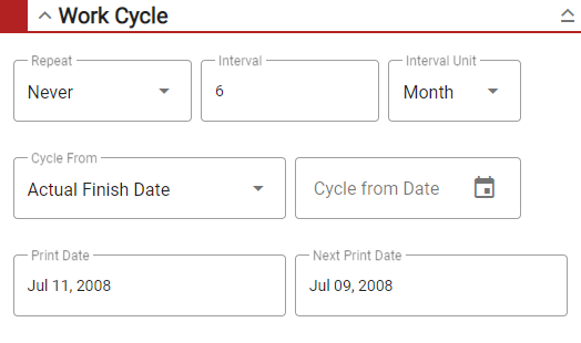 Work Order Activity Panels and Pages