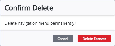 Remove a Menu