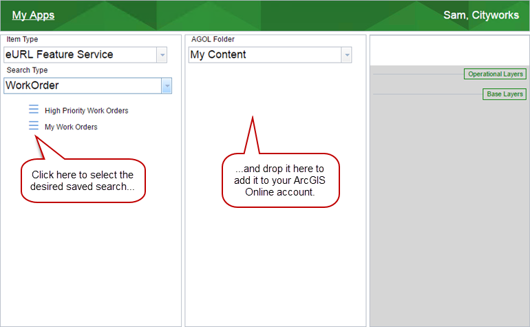Add Saved Searches to ArcGIS Online or Portal for ArcGIS