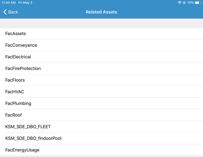 View Related Assets and Create a Work Order