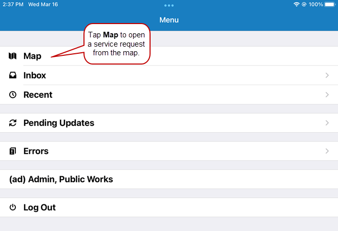 View a Service Request