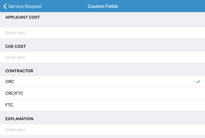 View or Edit Custom Fields